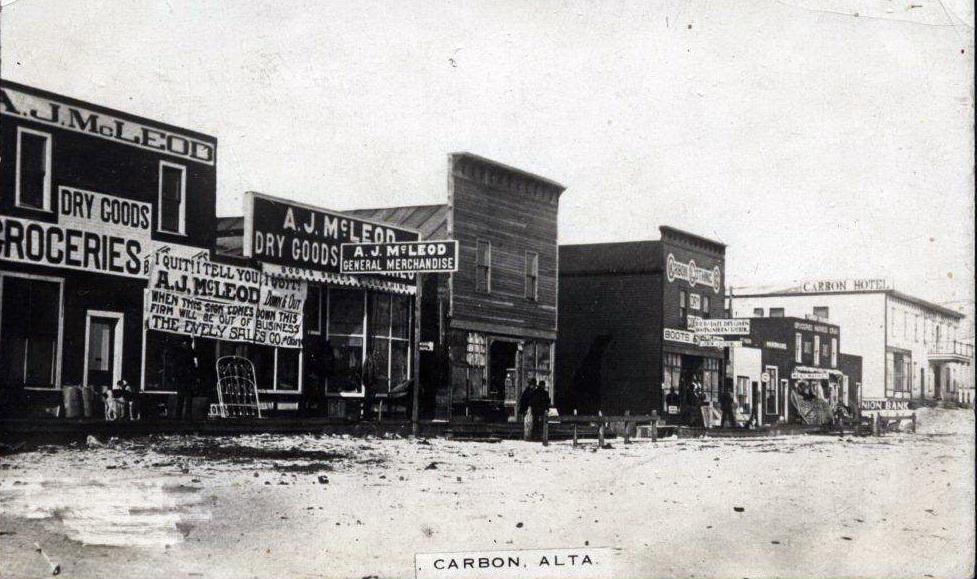 Historical photos photographs of Carbon Alberta