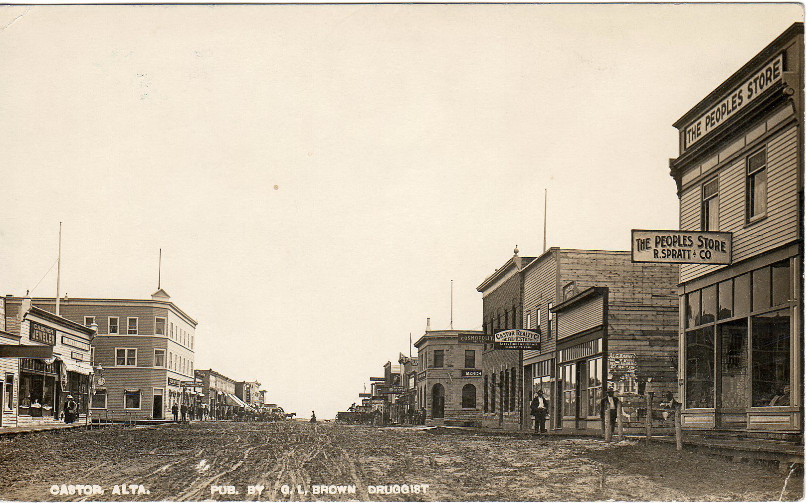 Historical photos photographs of Castor Alberta