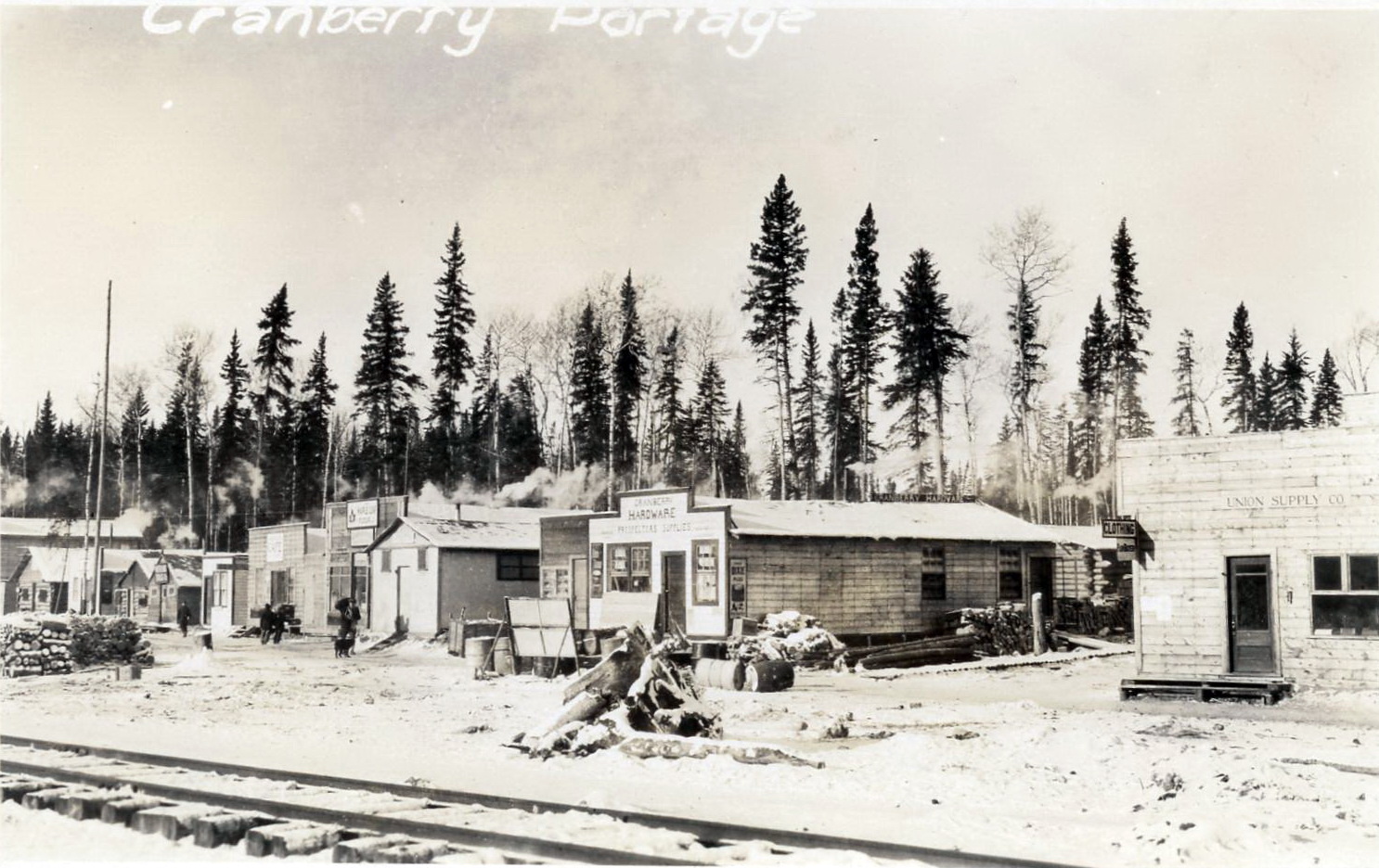 Historical photos photographs of Cranberry Portage Manitoba