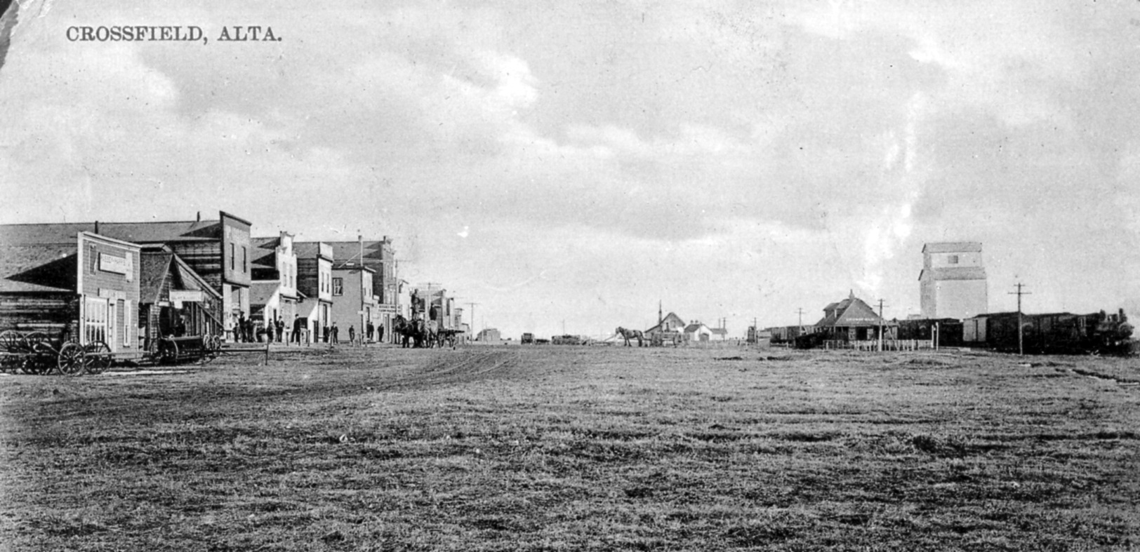 Historical photos photographs of Crossfield Alberta