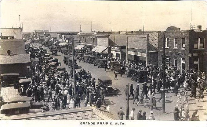 Historical photos photographs of Grand Prairie Alberta