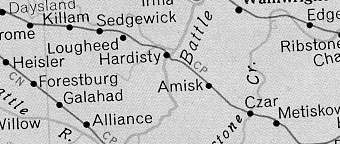 Historical photos photographs of Amisk Alberta