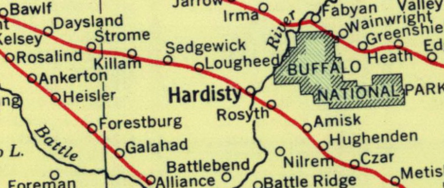 Historical photos photographs of Hardisty Alberta