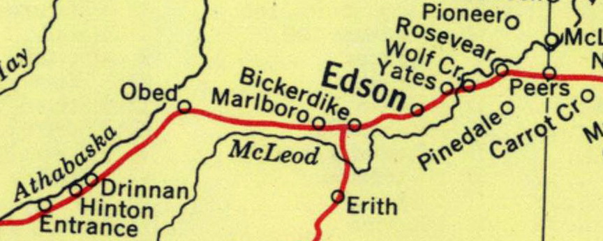 Historical photos photographs of Hinton Alberta