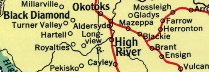 Historical photos photographs of Longview Alberta