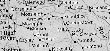 Historical photos photographs of Milo Alberta