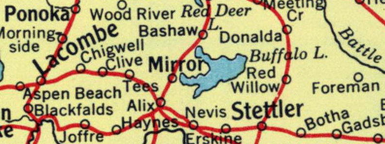 Historical photos photographs of Mirror Alberta