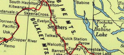 Historical photos photographs of Smithers British Columbia