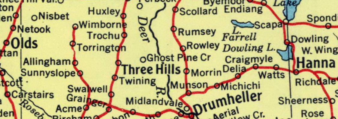 Historical photos photographs of Three Hills Alberta