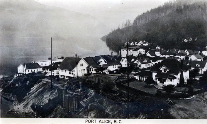 Historical photos photographs of Port Alice British Columbia