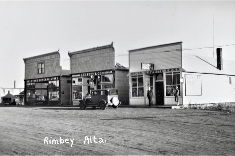 Historical photos photographs of Rimbey Alberta