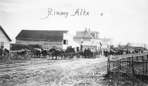 Historical photos photographs of Rimbey Alberta