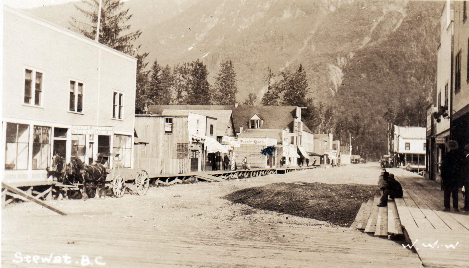 Historical photos photographs of Stewart British Columbia