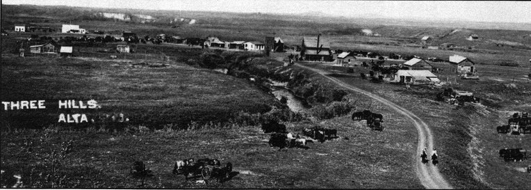 Historical photos photographs of Three Hills Alberta